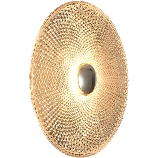 Calibo Bilby Crystalline 300mm Round LED Wall Light
