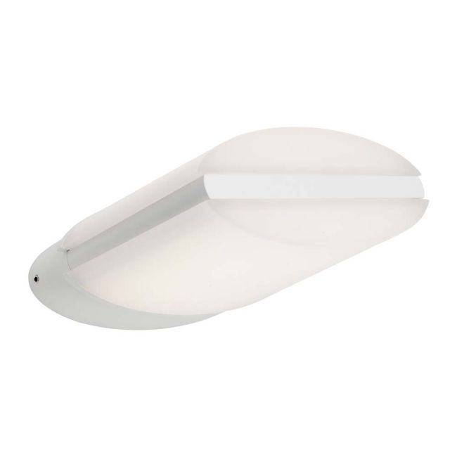 White Cougar Lighting Modena Exterior 10W LED Wall Light